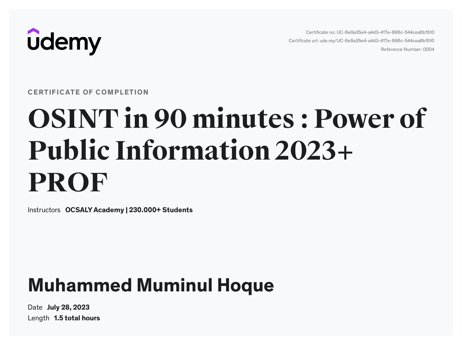 About Me - Muhammed Muminul Hoque